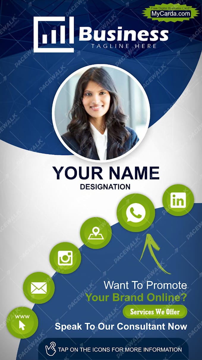 Design a professional and modern digital business card by Krishan5 | Fiverr