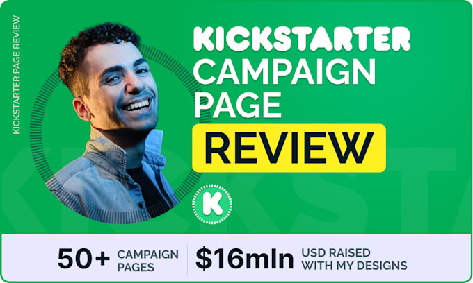 Do kickstarter design review and suggestions for more backers by ...