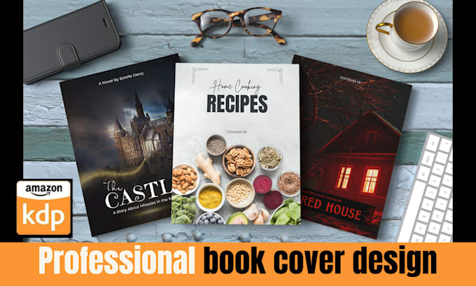 Create amazon kdp professional book cover design for kids and adults ...