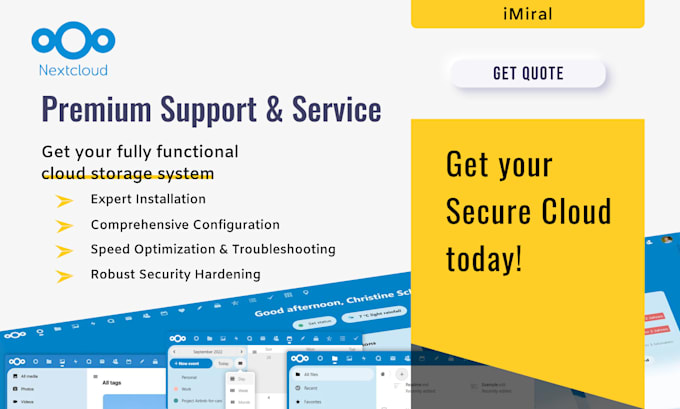 Install, configure, fix or optimize nextcloud by Imiral | Fiverr