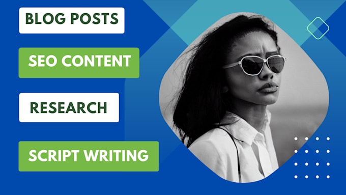 Write and research seo blog posts for your website by Shaaratsoni | Fiverr