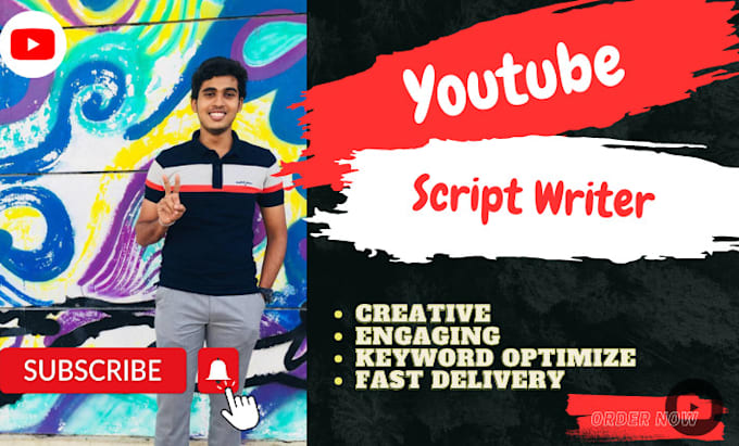 Research and write engaging youtube video scripts by Chamath_mora | Fiverr