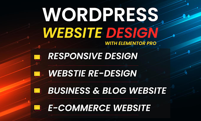 Design responsive wordpress website with elementor pro by Rownok_ripon ...