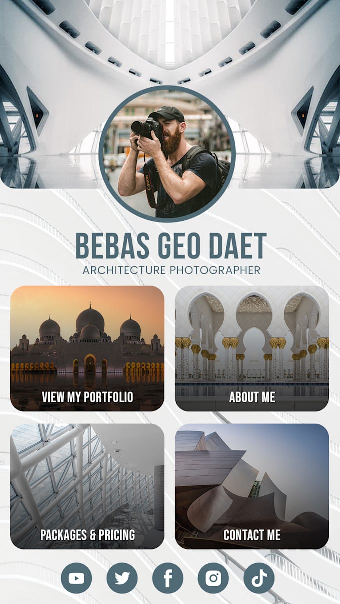 Create a link in bio design for mobile devices by Angelolanaza | Fiverr