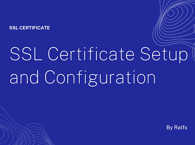 Setup ssl certificate for your website by Ralfsivanovs | Fiverr