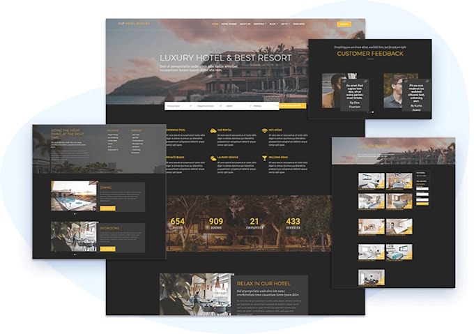 Create online hotel booking and reservation website using wordpress by ...