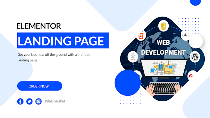 Design responsive wordpress landing page or one page website with elementor by Bilalshaukat694 ...