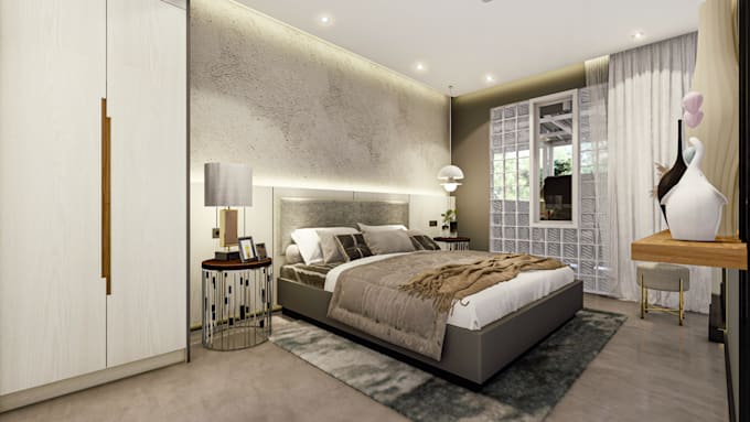 Create interior design with realistic 3d rendering by Maxiandika | Fiverr