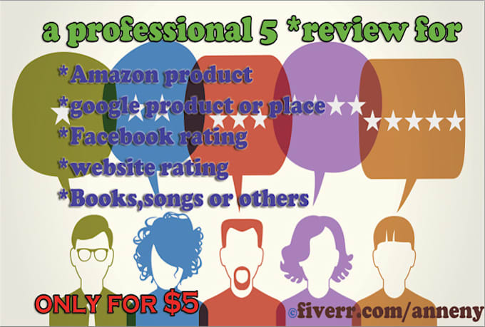 Review anywhere,review anything by Anneny | Fiverr