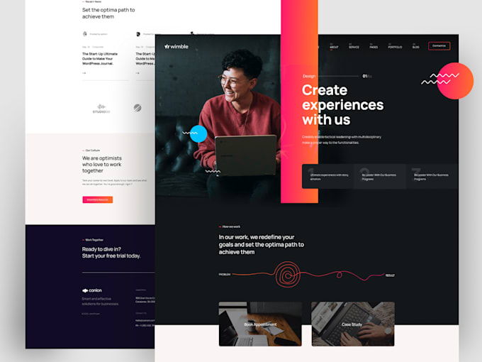 Design and develop modern website in html css php mysql by Rebsoon | Fiverr