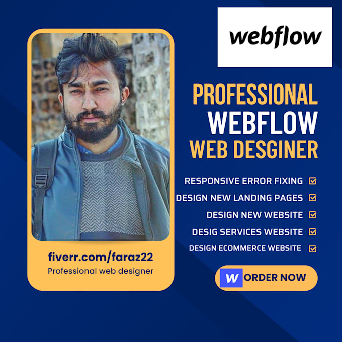 Fix the webflow design issue by Faraz22 | Fiverr