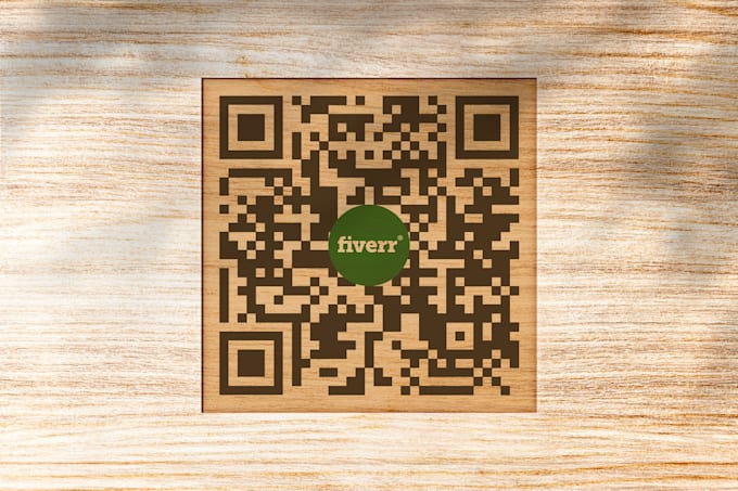 Design wooden qr code by Nassoura | Fiverr