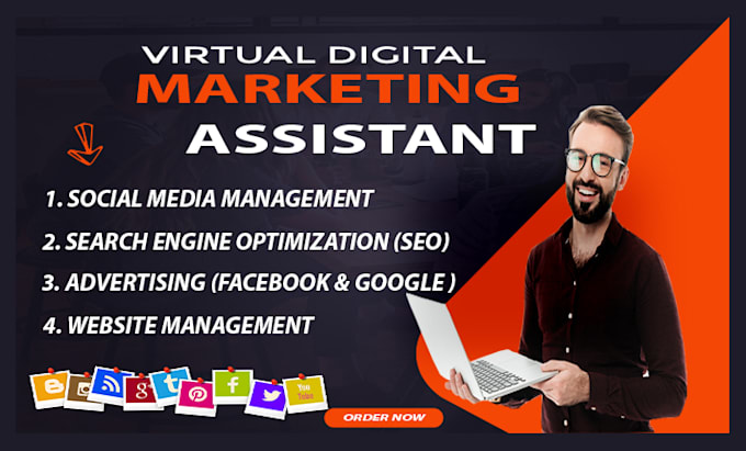 Be your expert virtual digital marketing assistant by Seo_kayum | Fiverr