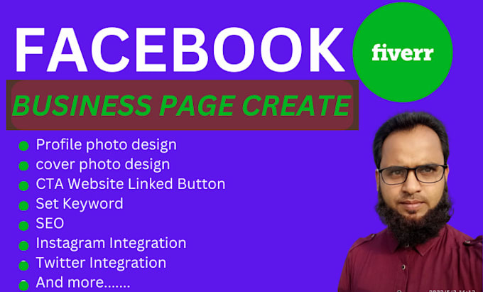 Optimize, design, and create your professional facebook business page by Digishamim | Fiverr