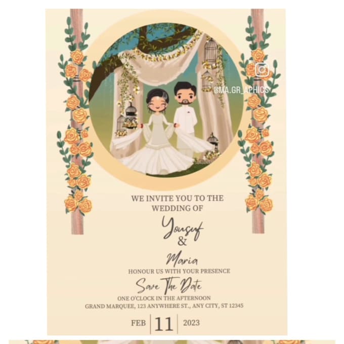 Create Digital Invitation Cards By Mahnoor097 Fiverr