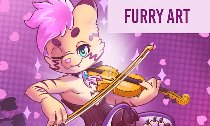Create furry illustrations of your oc by Mal_vyper | Fiverr