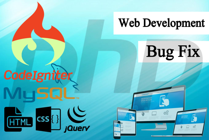 Fix or develop website php, codeigniter, tailwind mysql jquery ...
