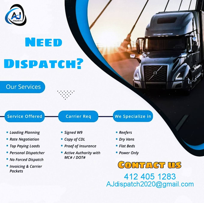 Provide truck dispatch services by Shobihashmi | Fiverr