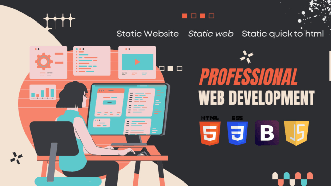 Design Quick Static Website From Scratch Using Html Css Js By Developer781 Fiverr