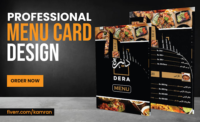 Design menu cards, price lists, menu boards, menu brochures by Kamran ...