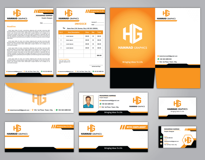 Design Stationery Items Stationery Design Letterhead Business Card