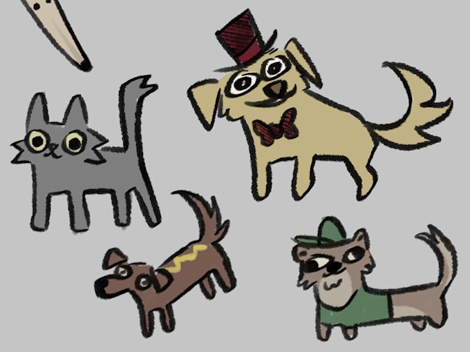 Make comically bad art of any character by Naomihubbardart | Fiverr