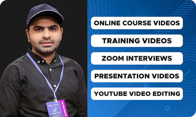Edit online courses or training videos, elearning, webinars, zoom ...