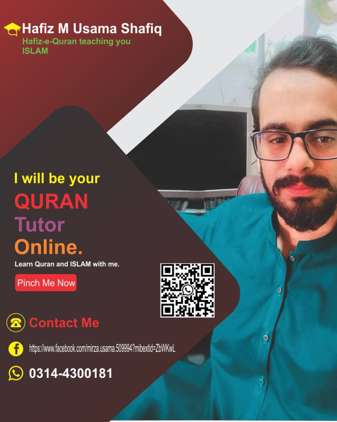 Your online qari sahab, holy quran teacher by Usamashafiq937 | Fiverr