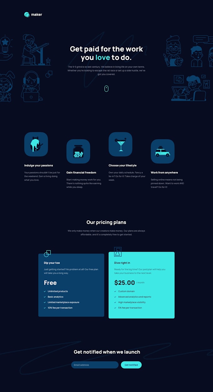 Build a fully functional and responsive website with js by Adefolami ...