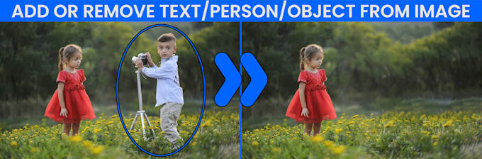 Remove or add a person,object,text from image with photoshop by ...