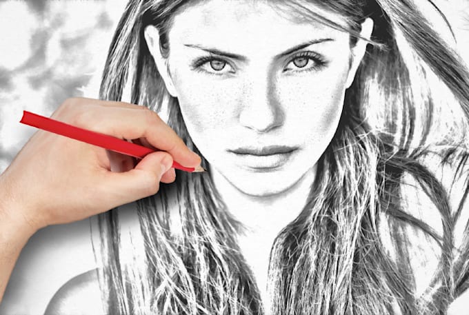 Draw a pencil sketch of your photo by Juanpabloleal | Fiverr