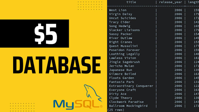 Help you create a database and get benefits of it by Saeed_bin | Fiverr
