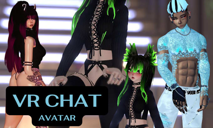 Custom 3d vrc avatar, vrchat avatar, 3d vtuber, furry nsfw avatar, 3d fursona by Onyearts | Fiverr
