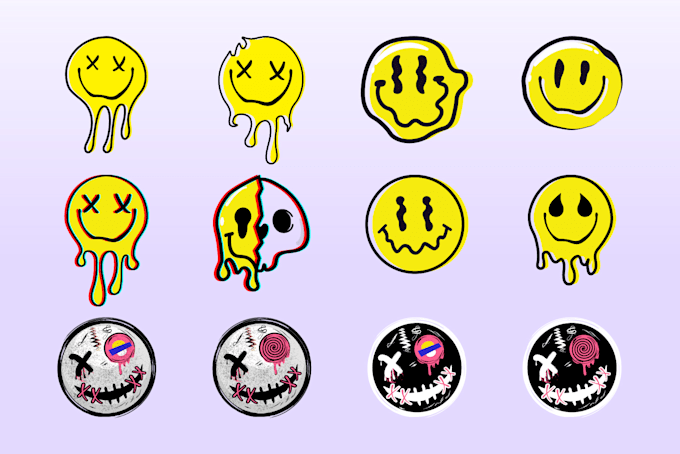 Make a smiley face bundle for your business by Karoto895 | Fiverr