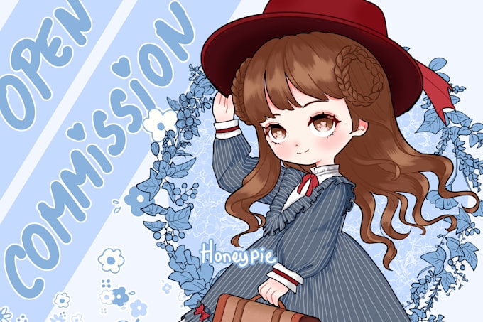 Draw you or any character you choose in chibi style by Honeypiie | Fiverr