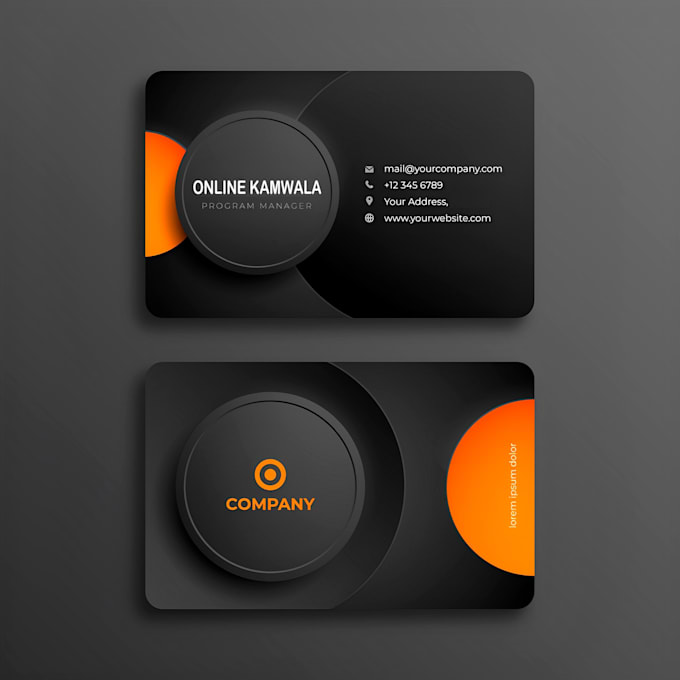 Make an impression with unique card designs by Onlinekamwala | Fiverr