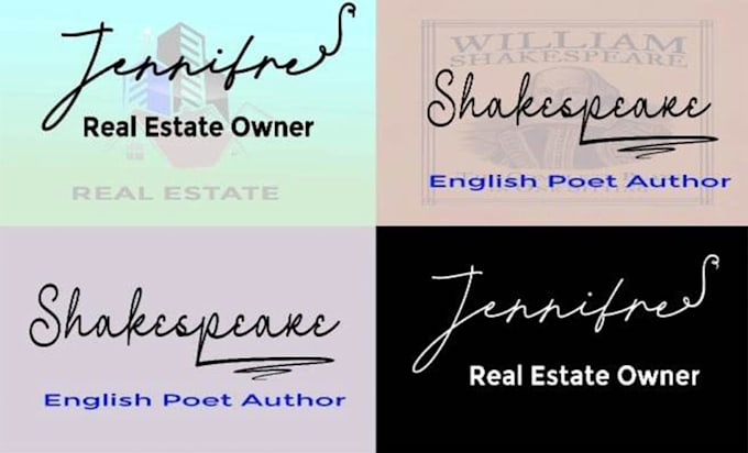 Design handwriting, scripted, signature, cursive by Sanianoreen884 | Fiverr
