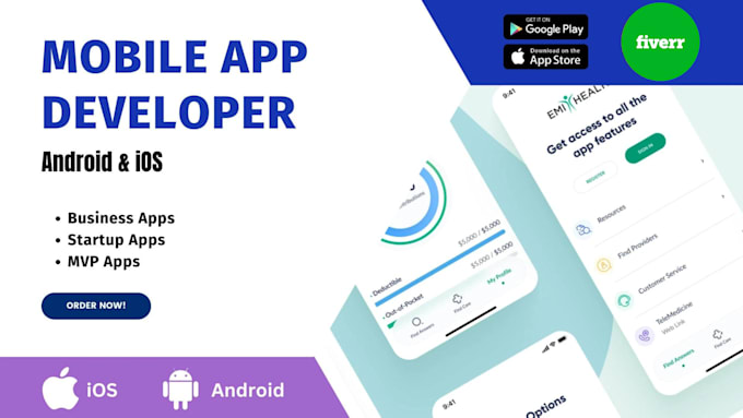 Do ios development android development mobile app development by Jazzsoft | Fiverr