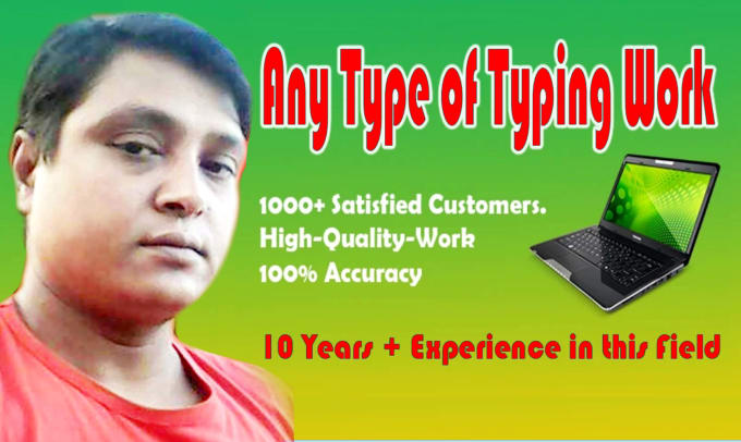 Do manual typing work, data entry, convert pdf to word and other typing ... Do manual typing work, data entry, convert pdf to word and other typing ...