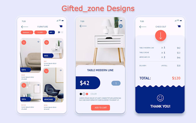 Design mobile app screen in figma by Giftedzone_dsgn | Fiverr