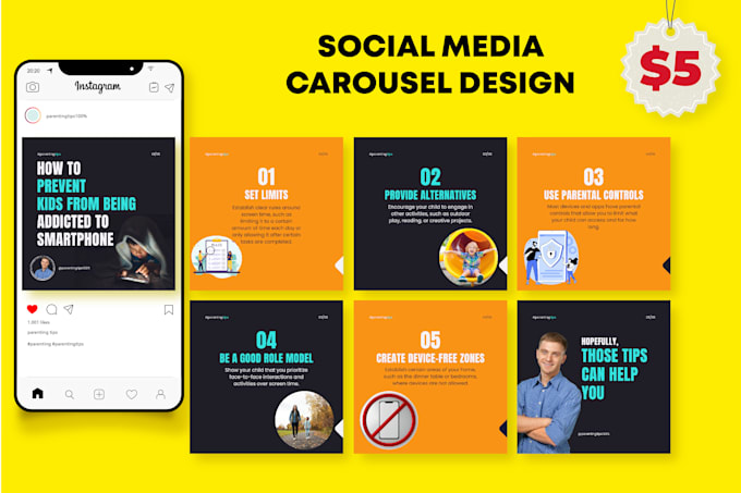 Design instagram, facebook, youtube carousel post by Maxicreator318 ...