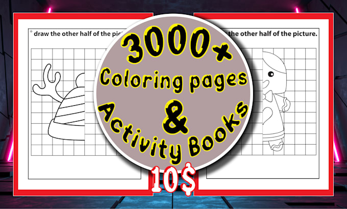 Send you 3000 christmas coloring pages for children by Jonneydeep | Fiverr