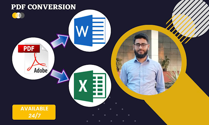 Do pdf conversion into word or excel by It_mdsabbir | Fiverr