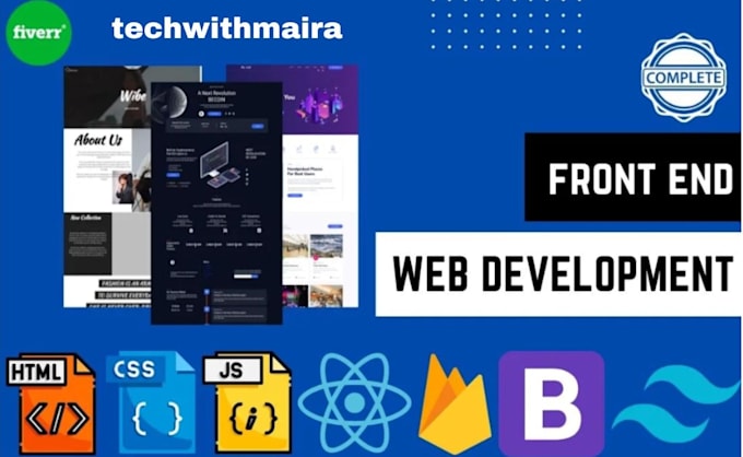 Be your developer using, html, css, bootstrap, javascript by ...