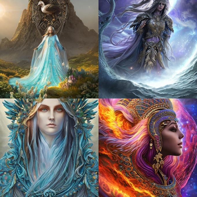 Make high quality character digital ai art with advance ai by Noor9812 | Fiverr