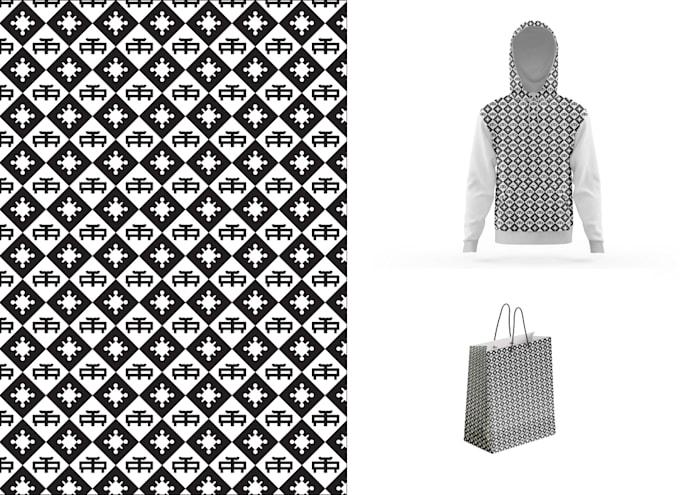 Create a seamless luxury monogram pattern design for your brand by ...