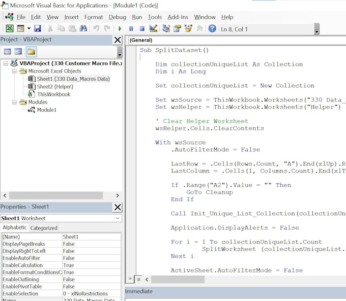 Macros vba coding for you by Ashishkrg | Fiverr