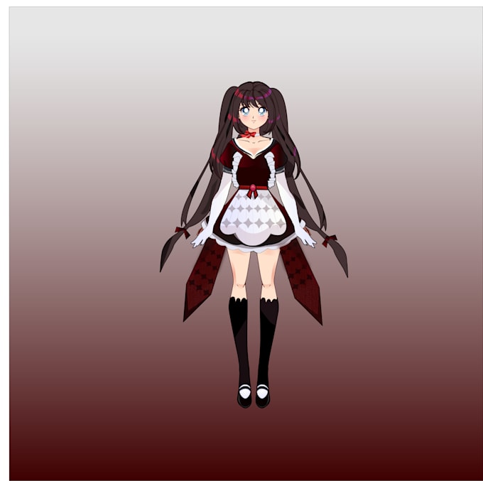 Design 2d vtuber model, 2d vtuber rigging and live2d by Junaidkhan250 ...