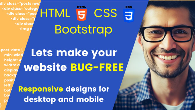 Edit or fix any html, css or bootstrap related issues by Prosseomasters ... Edit or fix any html, css or bootstrap related issues by Prosseomasters ...