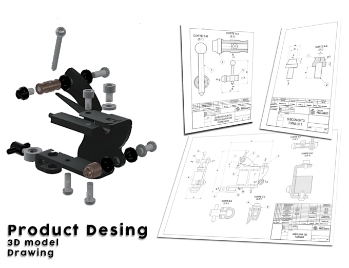 Design 3d models and 2d cad drawing in fusion 360 by Francovaravilla ...